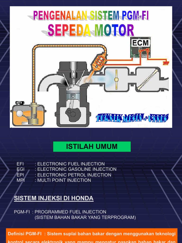 Sistem Injeksi PGM-FI pada Sepeda Motor | PDF