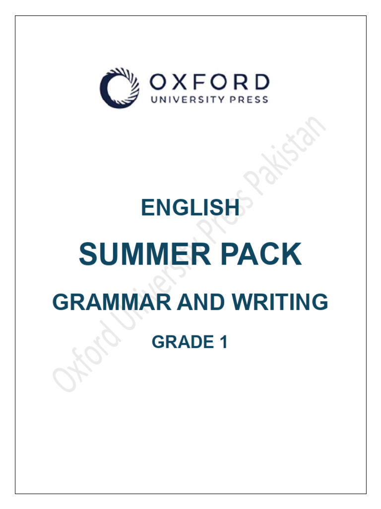 Summer English Worksheets for Grade 1 | PDF | English Language | Noun