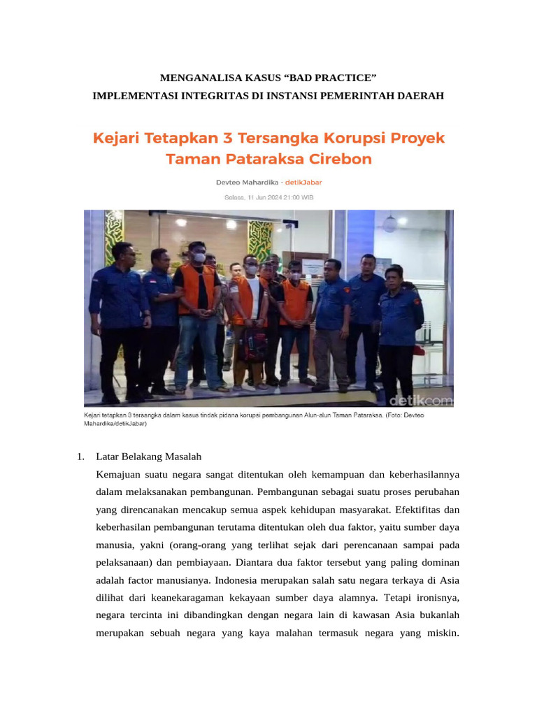 Menganalisa Kasus Bad Practice | PDF