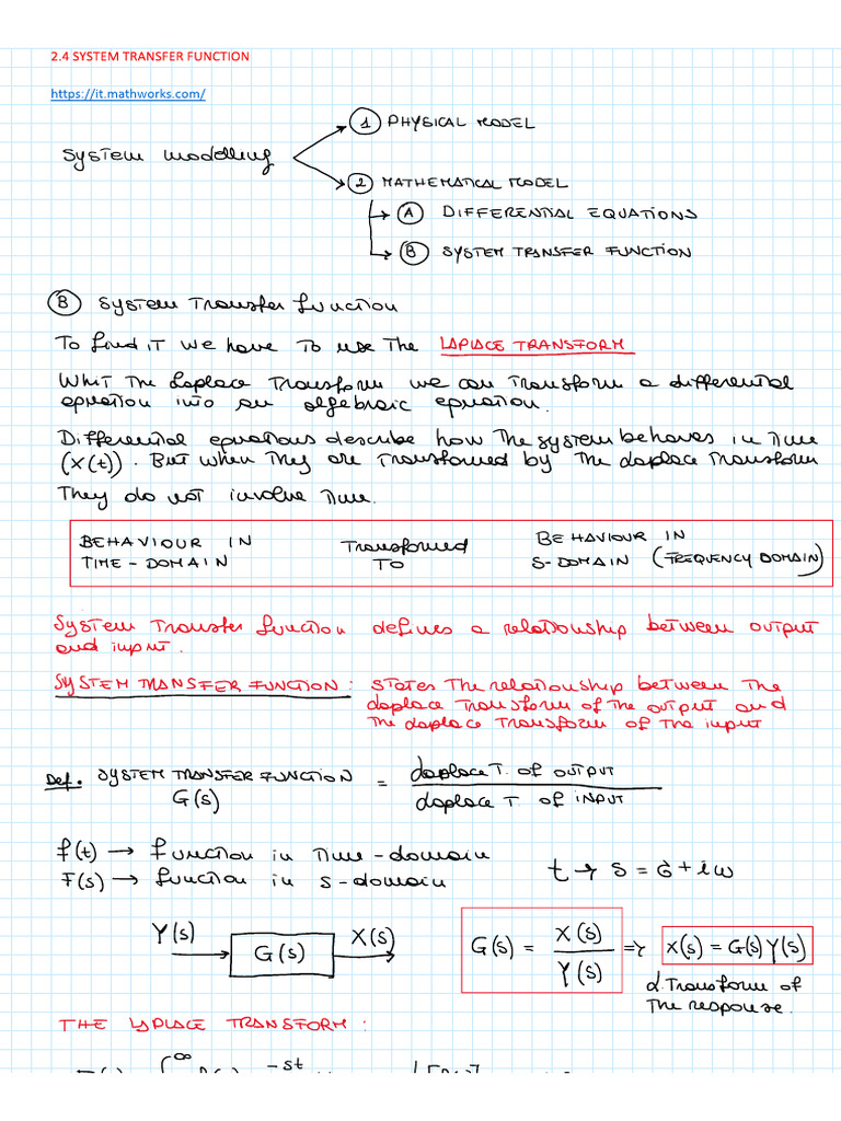 2.4_SYSTEM TRANSFER FUNCTION | PDF