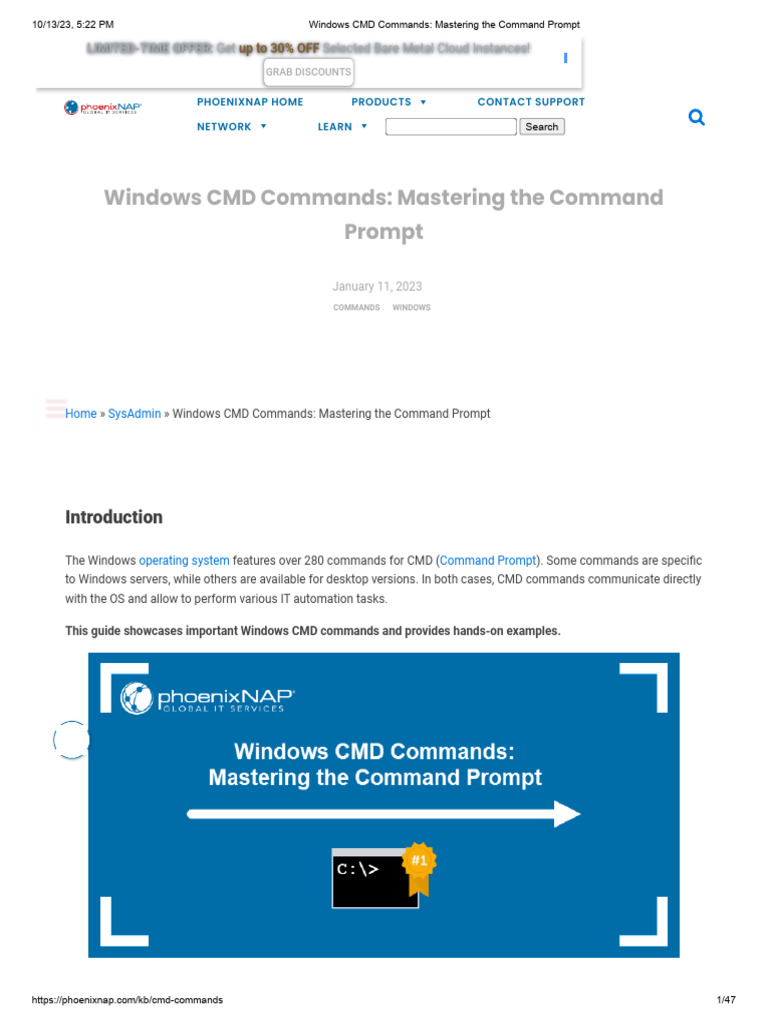 Windows Command lines | PDF | Command Line Interface | Computer File Windows Command lines | PDF | Command Line Interface | Computer File