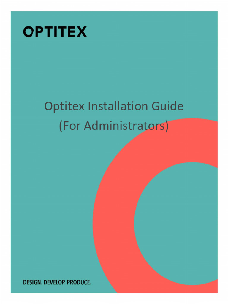 Optitex Admin Install Guide | PDF | Installation (Computer Programs ...