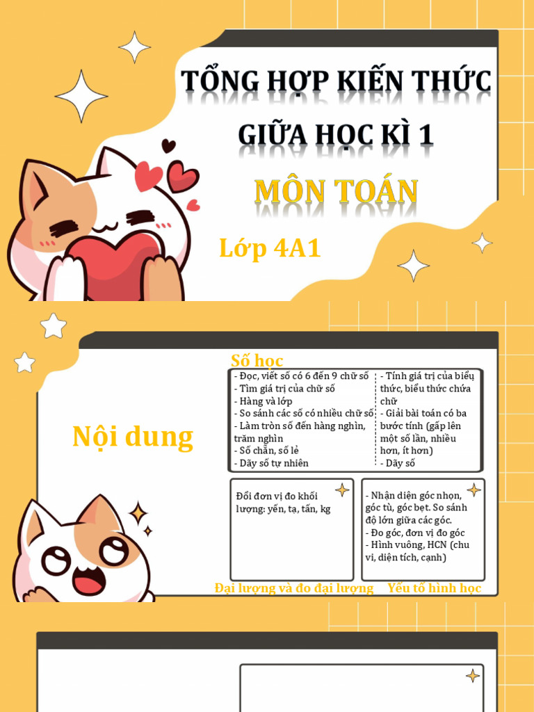 Tổng hợp kiến thức toán GK1 | PDF