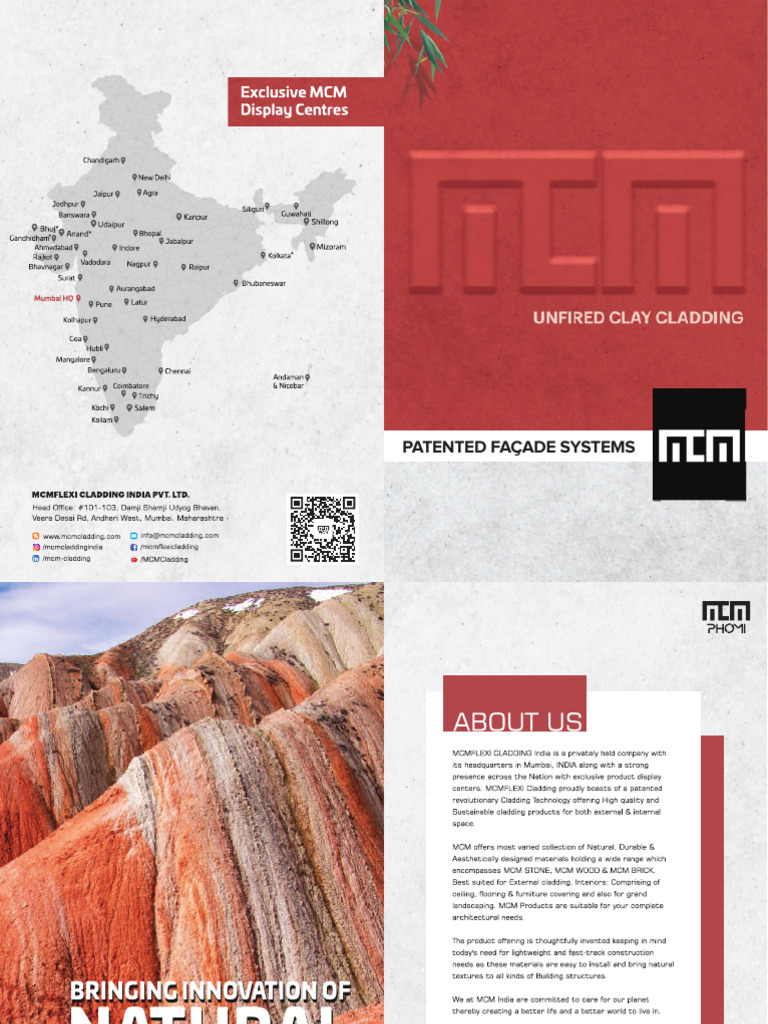 MCM Unfired Clay Facade Solutions | PDF | Slate | Building Materials