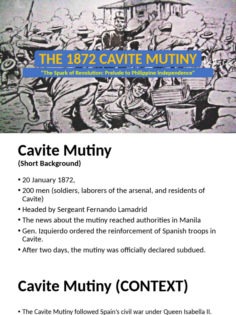 THE 1872 CAVITE MUTINY | PDF