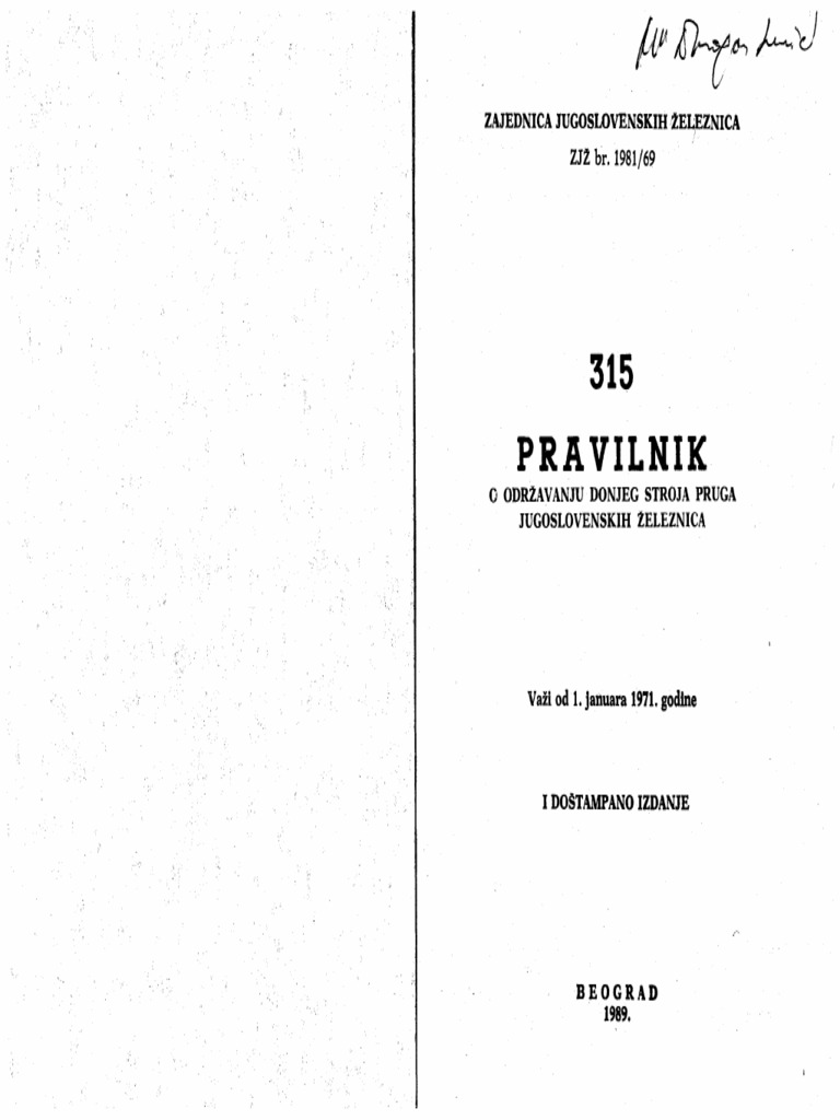 315 Pravilnik | PDF