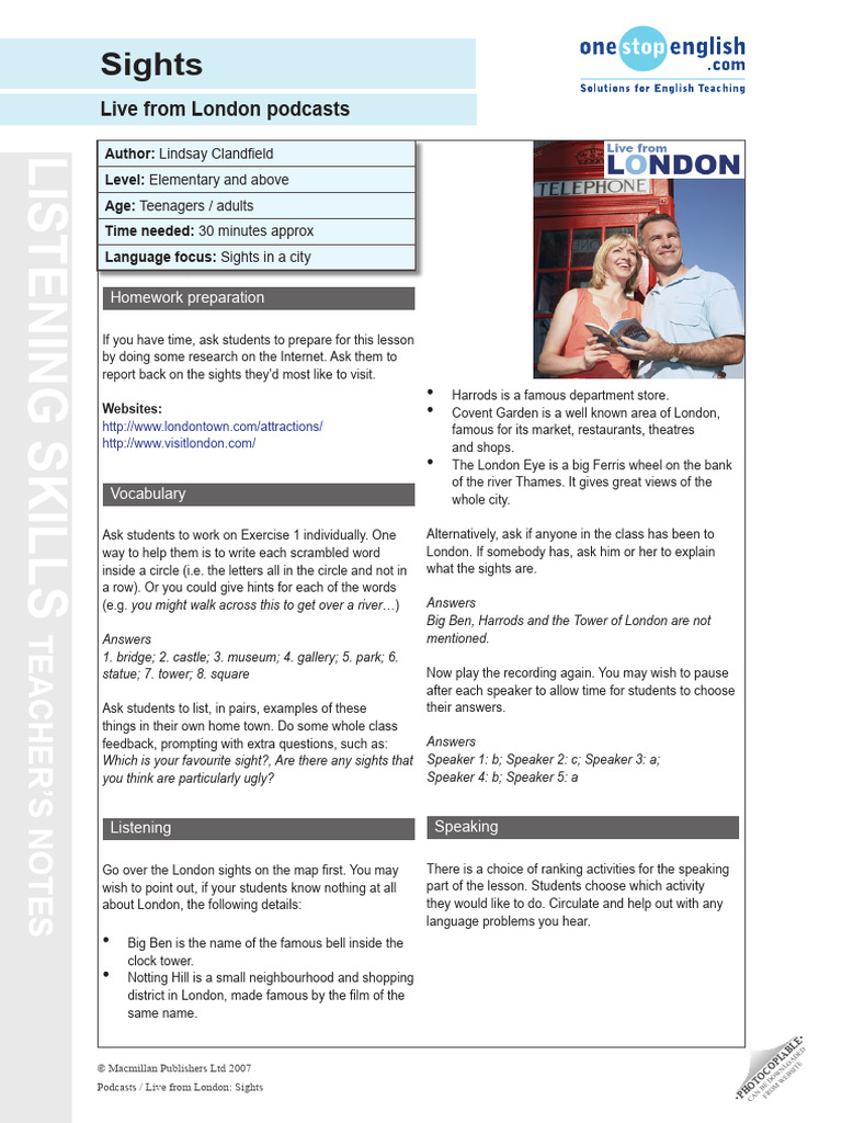 London Sights 1 | PDF | London