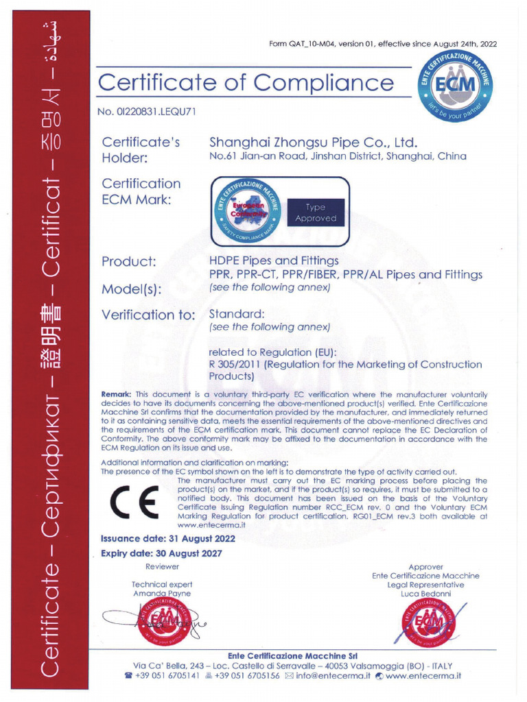 CE Certificate | PDF