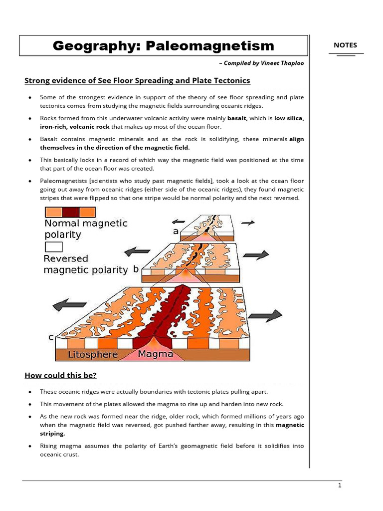 Paleomagnetism | PDF | Plate Tectonics | Earth's Magnetic Field