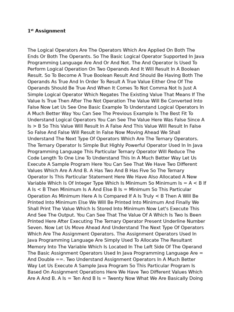 Finall Assignment | PDF | Boolean Data Type | Computing Finall Assignment | PDF | Boolean Data Type | Computing