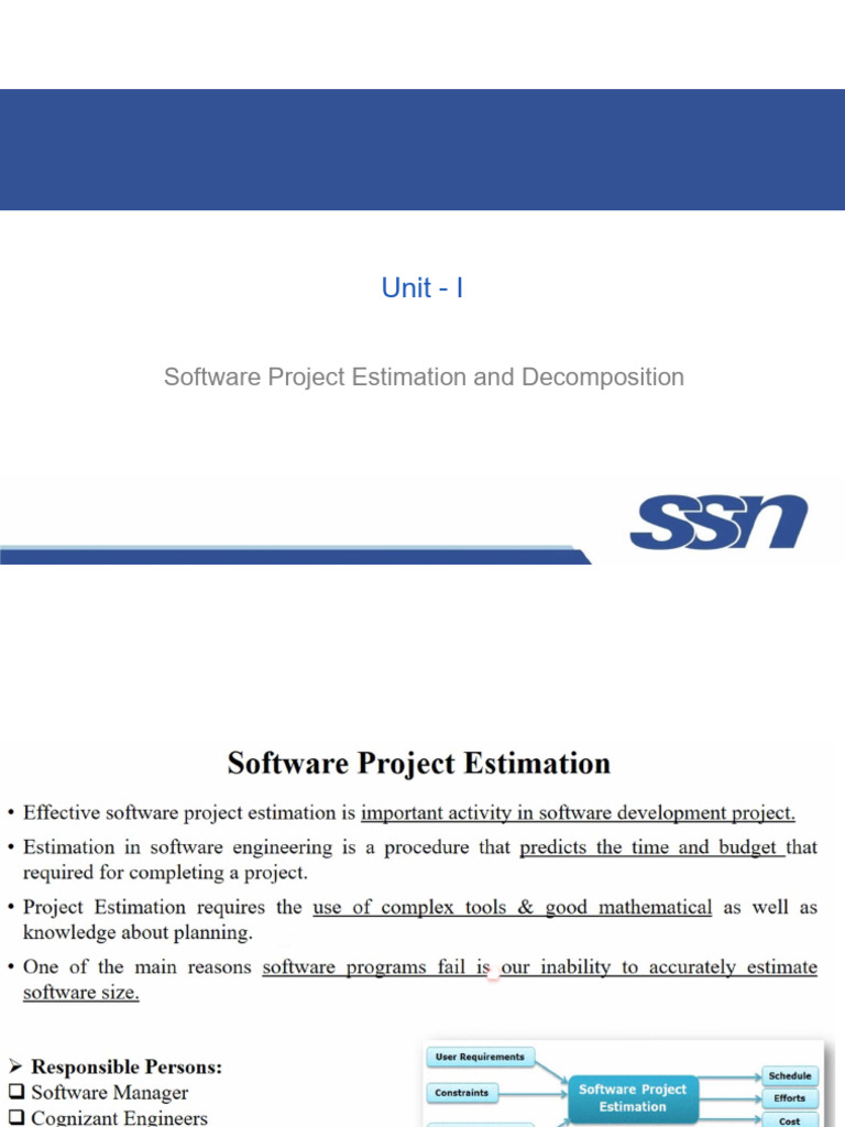 1.6 Software Project Estimation and Decomposition | PDF