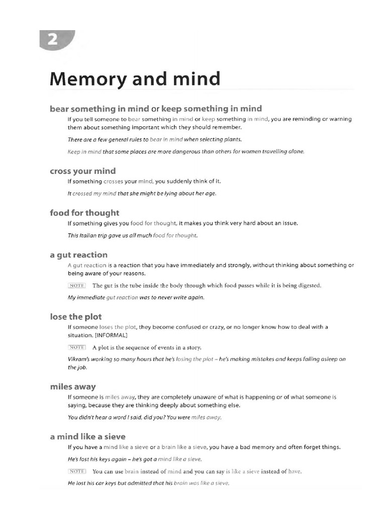 Idioms Unit 2 | PDF