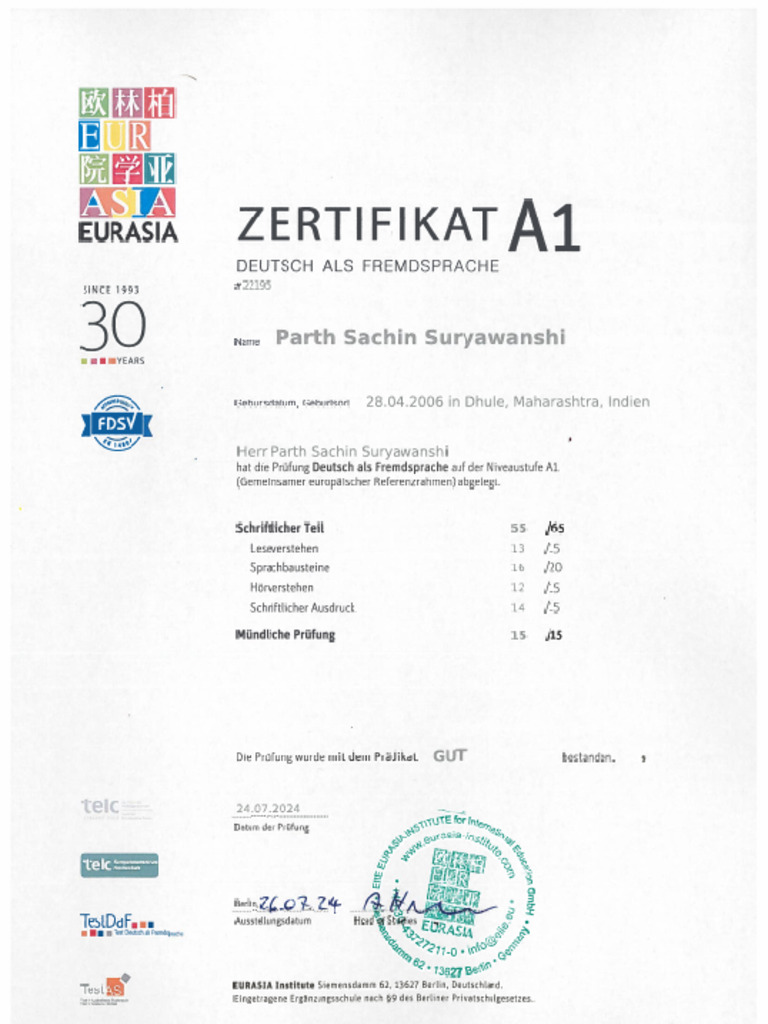 Parth Suryawanshi A1 | PDF