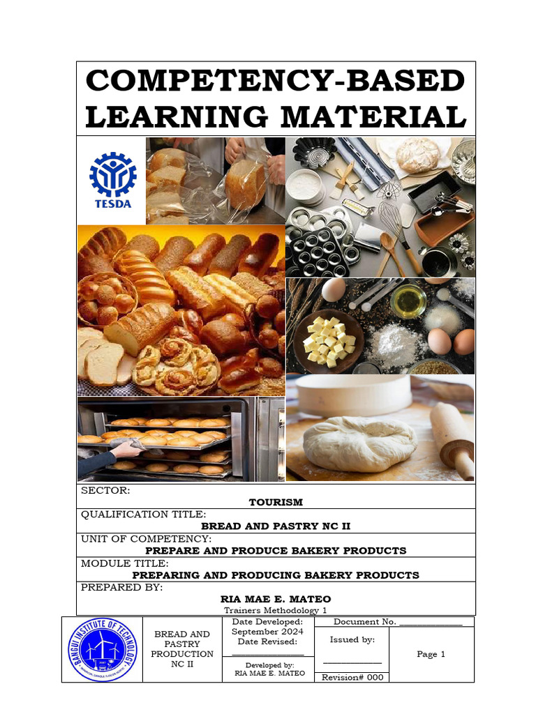 2 CBLM BPP NC Ii - Mateo | PDF | Flour | Breads