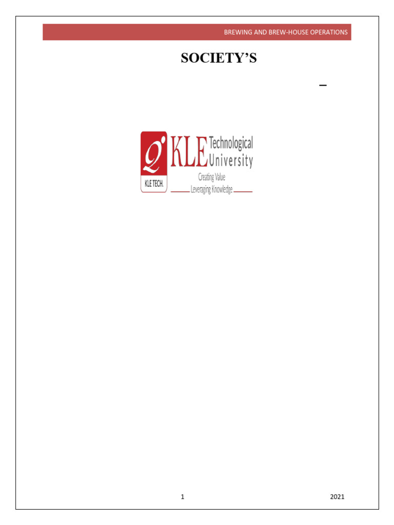 GBC Training Report PAP | PDF | Brewing | Malt