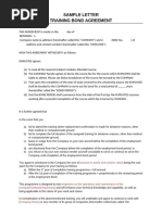Employee Training Bond Agreement | PDF | Bonds (Finance) | Employment