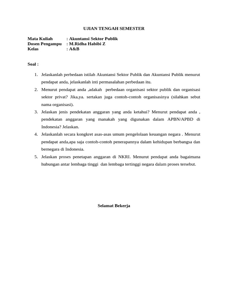 Riadul Zannah Situmorang - UTS ASP - Kelas B - 2023 | PDF