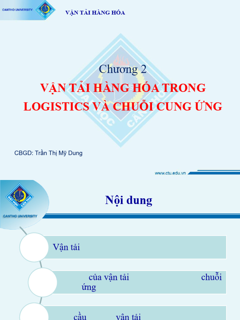 Chuong 2 - Van Tai Hang Hoa Trong Logistics | PDF