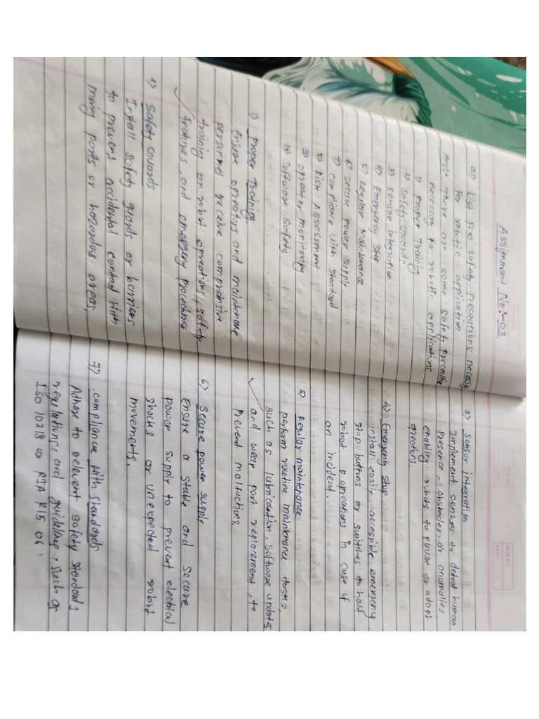 Robotics Assignment 3 | PDF