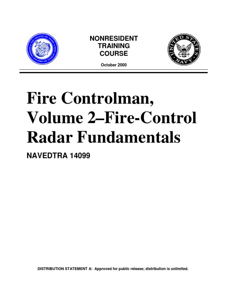 US Navy Course NAVEDTRA 14099 - Fire Control Man Volume 2-Fire-Control ...