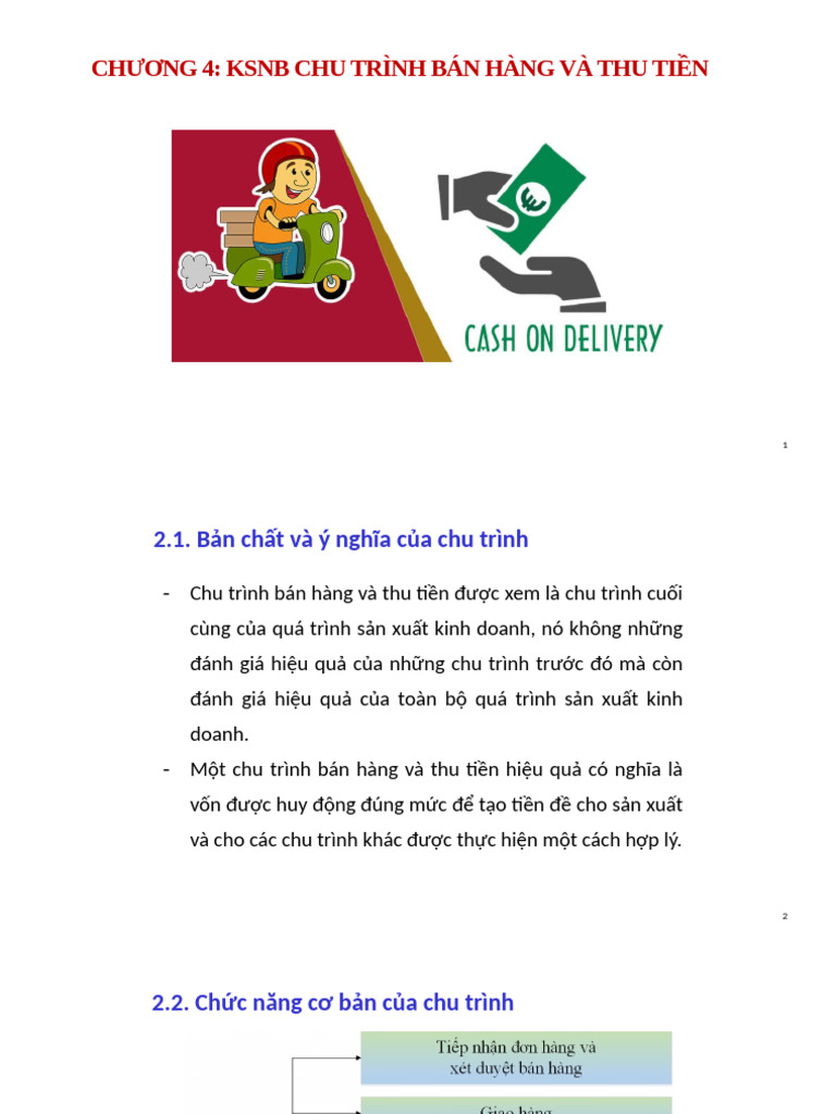 Chương 4 KSNB chu trình BH và Thu tiền 2 | PDF