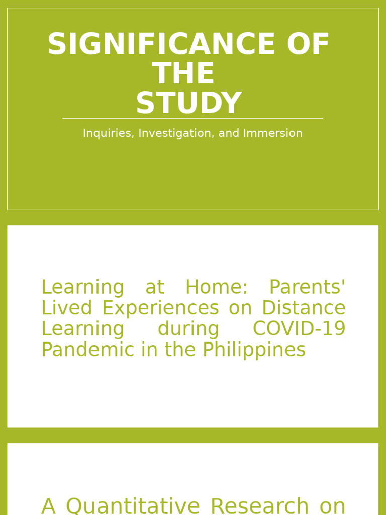 Significance of the Study in Research | PDF | Social Science