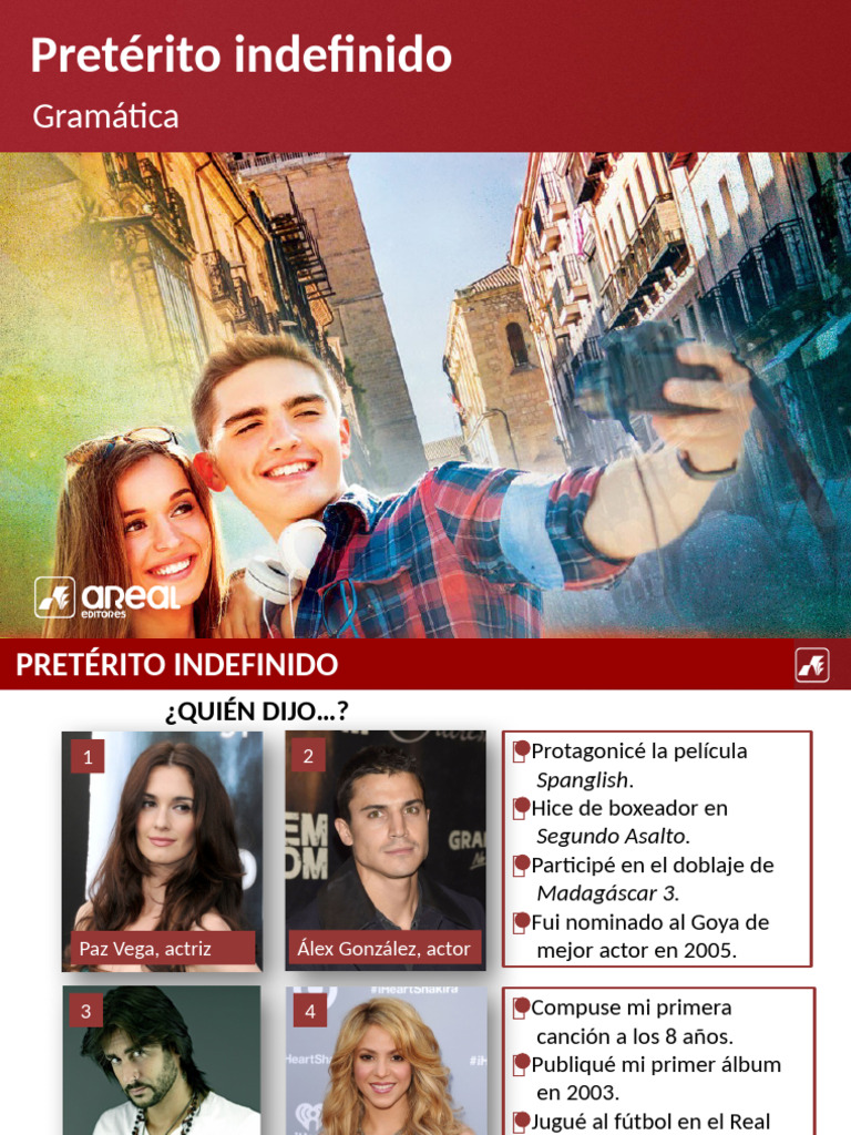 Préterito Indefinido | PDF | Artes del Lenguaje y Comunicación