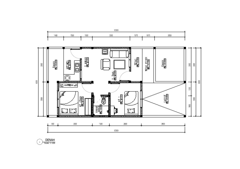001 Denah 2d Digital Arch | PDF