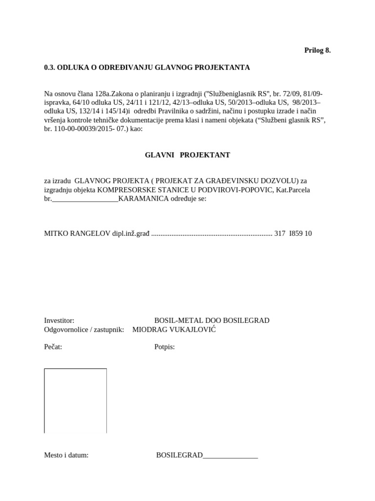 Prilog 8 | PDF