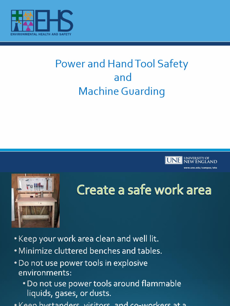 Power and Hand Tool Safety | PDF