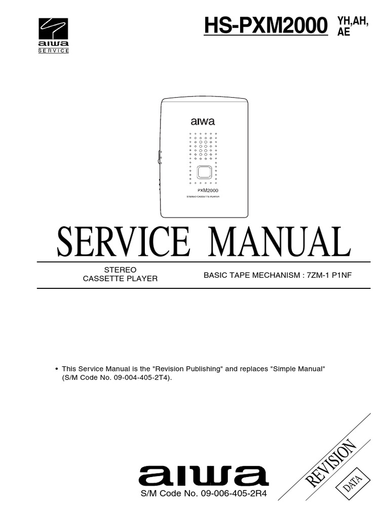 Hfe Aiwa hs-pxm2000 Service Revision en | PDF