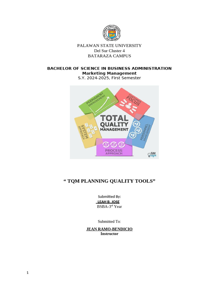 TQM Assignment | PDF | Business