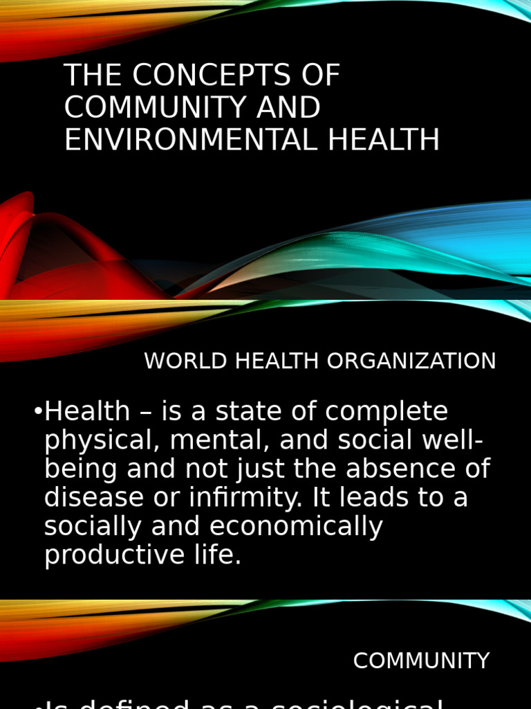 9 The Concepts of Community and Environmental Health | PDF | Community ...