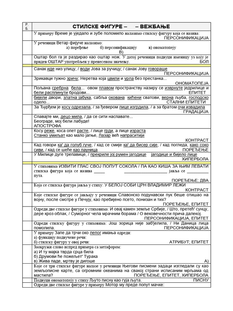 Stilske Figure | PDF