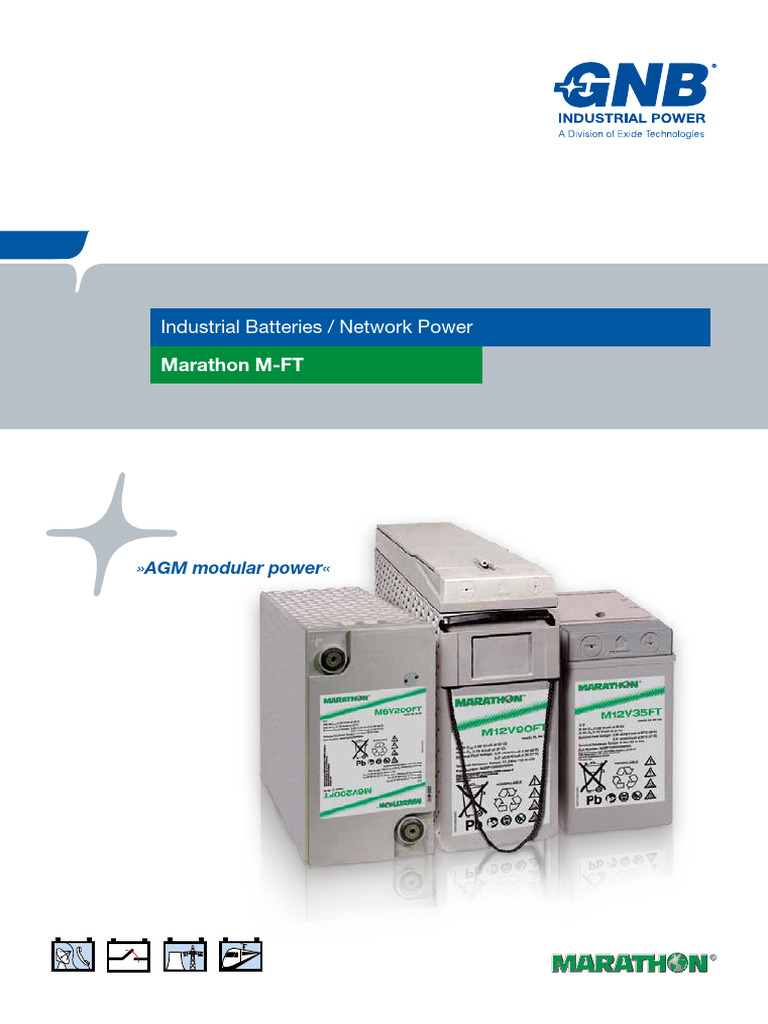 GNB - Marathon - M - FT - EN - Battery | PDF | Electricity | Energy Storage