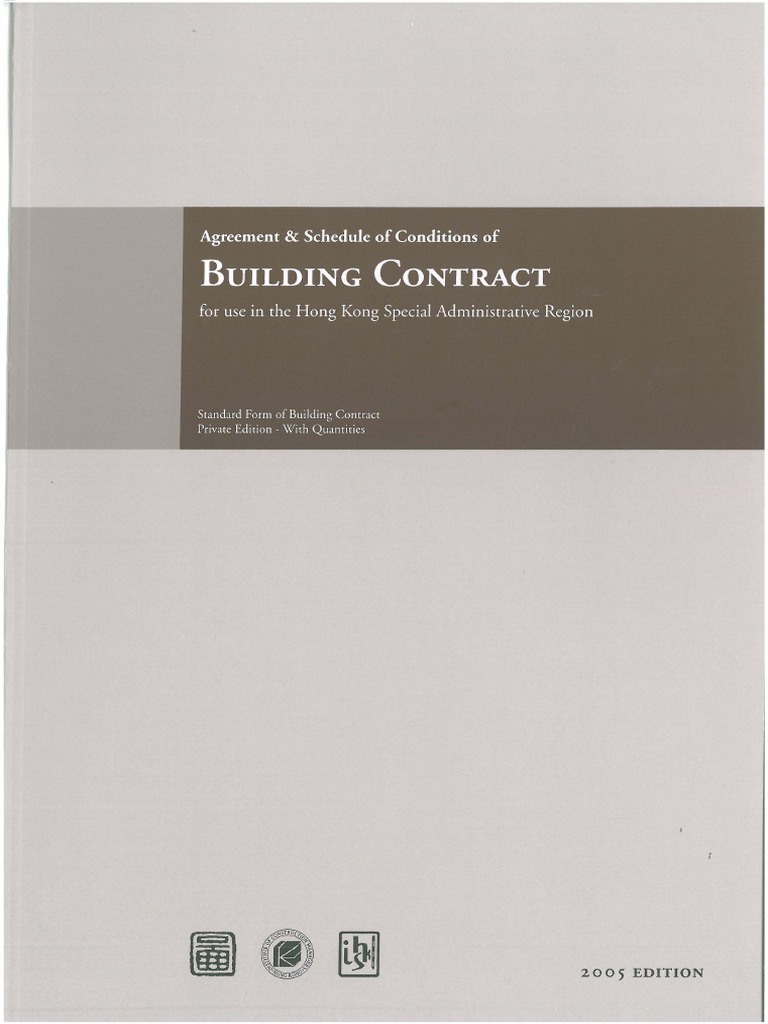 Agreement & Schedule of Building Contract-2005 Eddition | PDF | Insurance | Architect