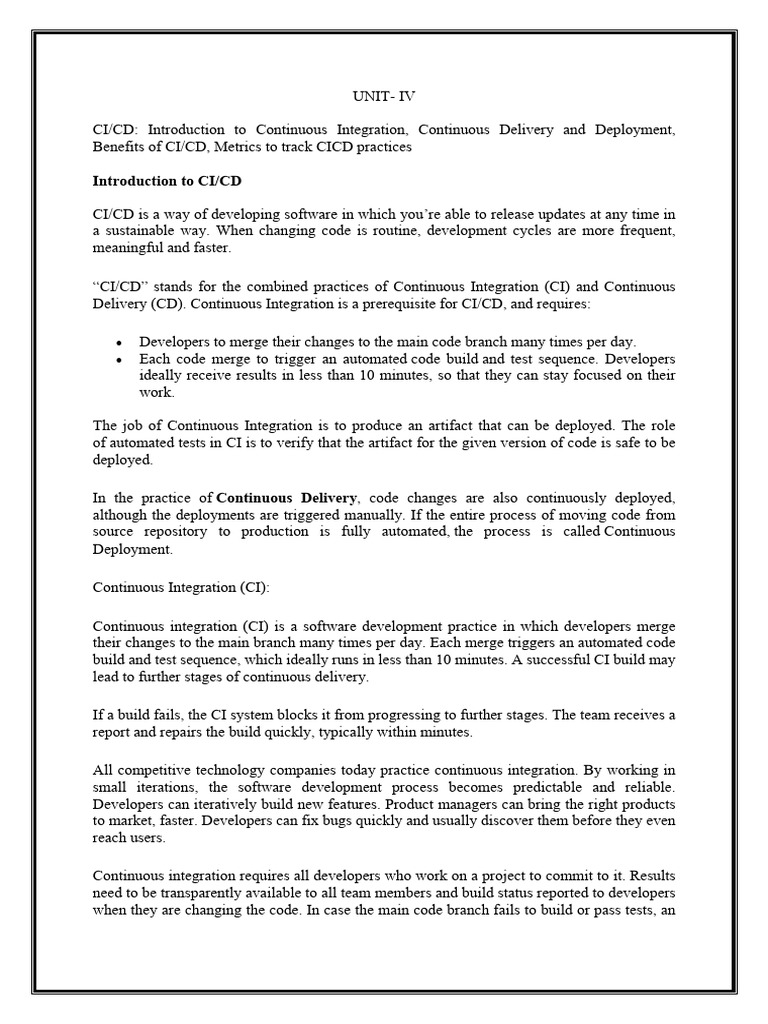 Devops UNIT 4 | PDF | Software Bug | Software Development