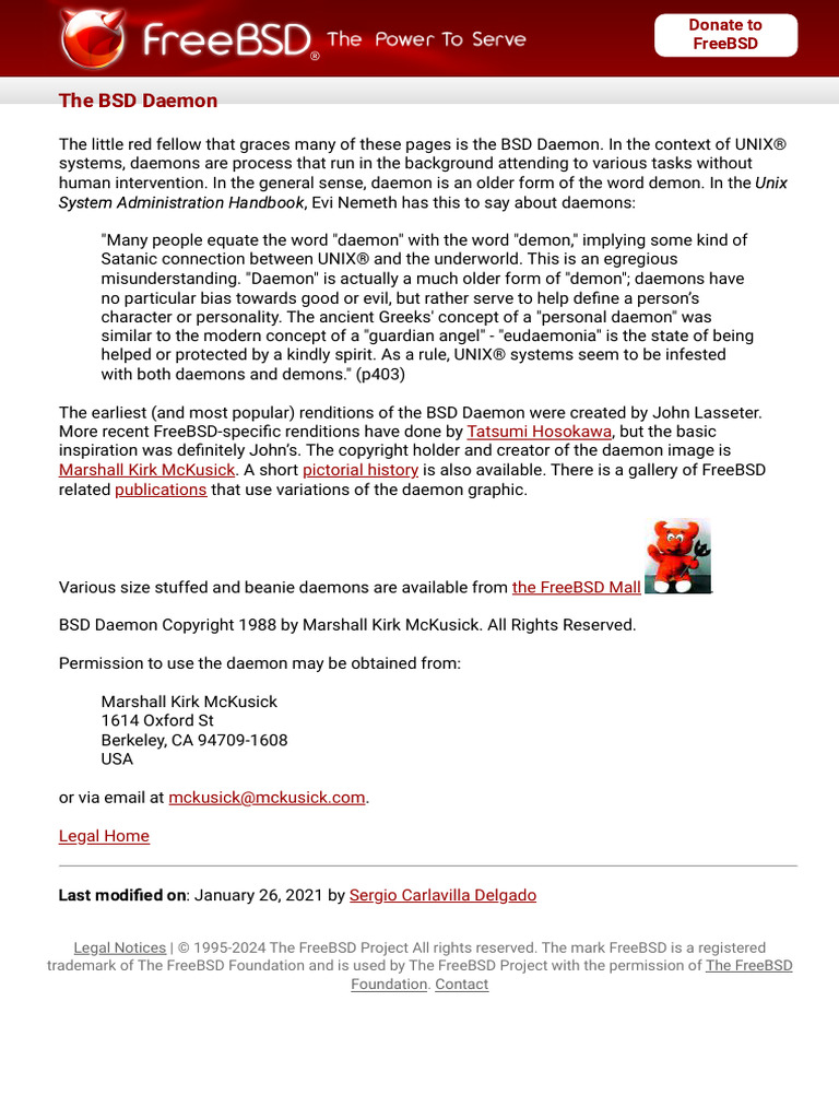 The BSD Daemon: Unix System Administration Handbook | PDF | Technology & Engineering