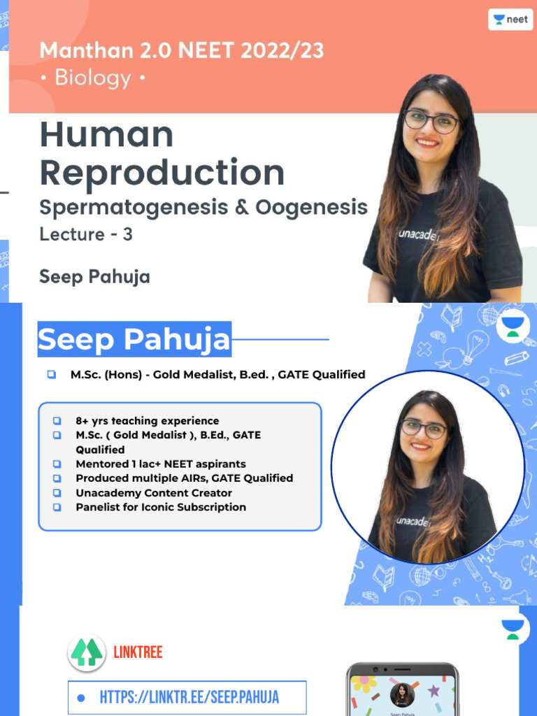 -L3- - Human Reproduction HD | PDF | Sperm | Anatomy