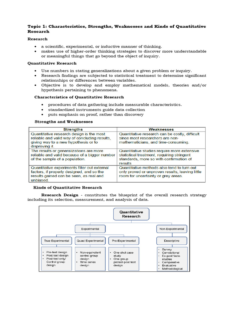 PR2 Reviewer 1st QTR | PDF | Level Of Measurement | Quantitative Research