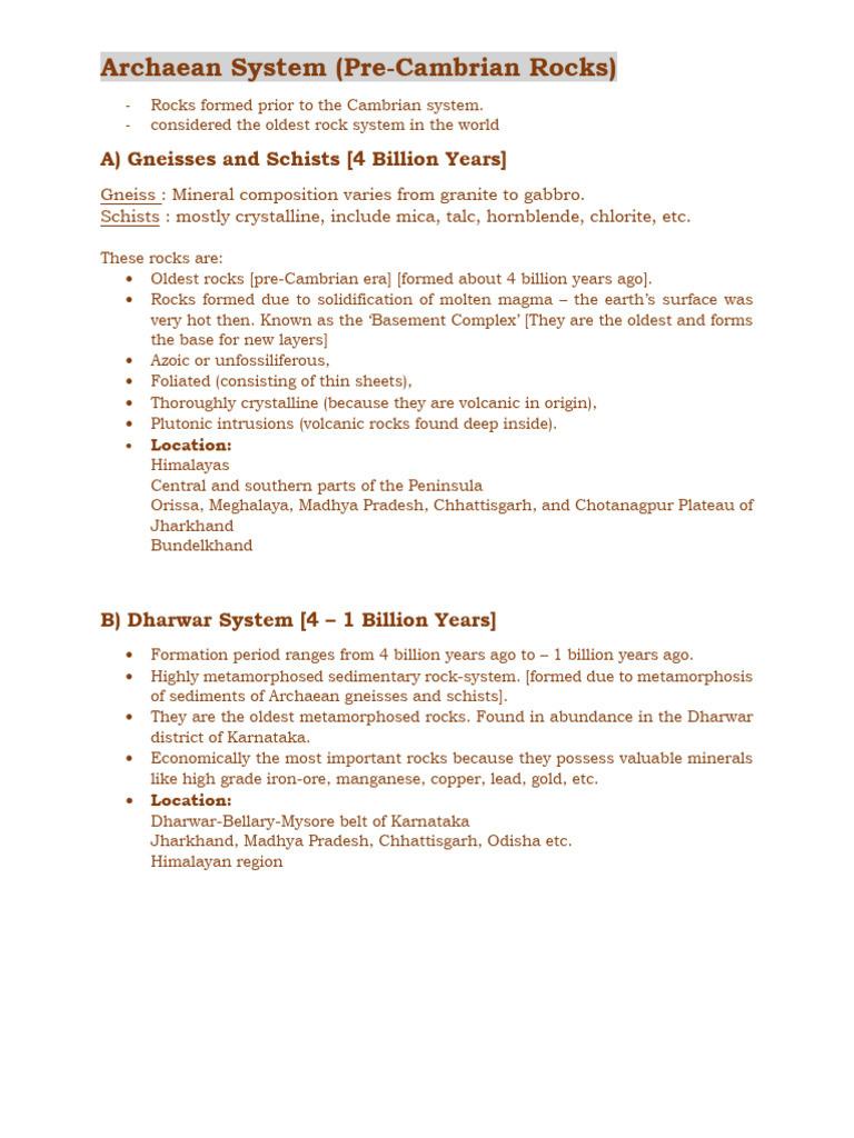 Rock System MH & IND | PDF | Rock (Geology) | Petrology