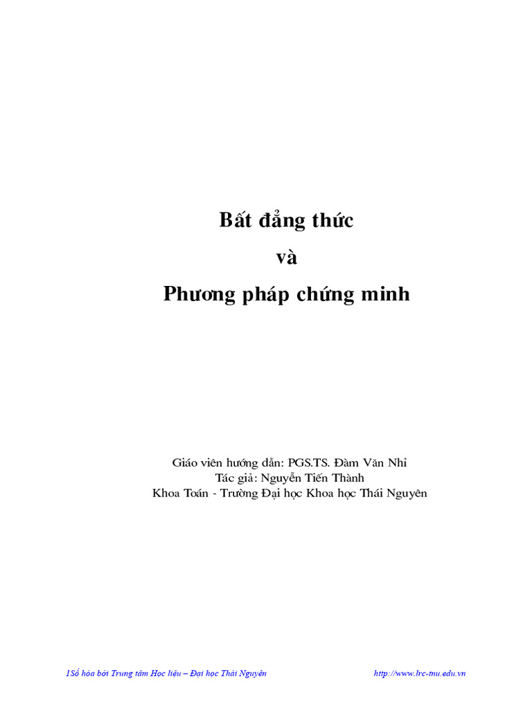 BDT Và PP CH NG Minh | PDF