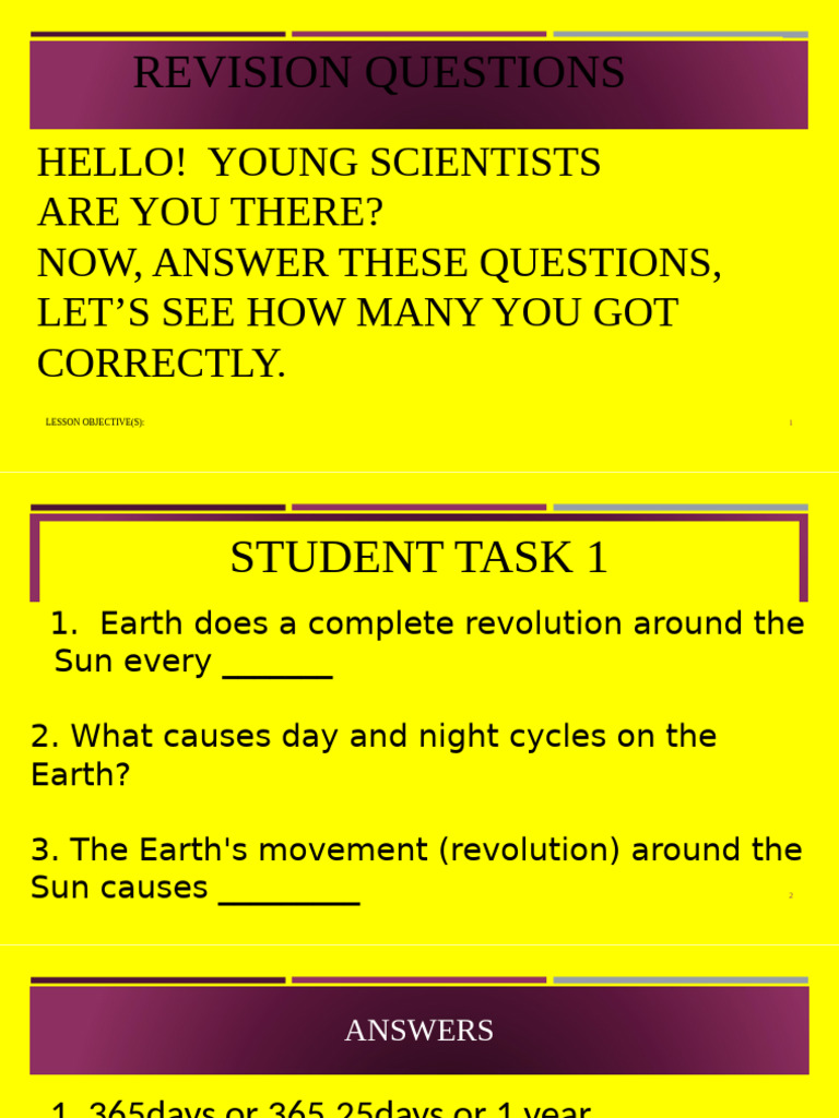Grade 3 SCIENCE REVISION QUESTIONS | PDF | Weight | Rotation