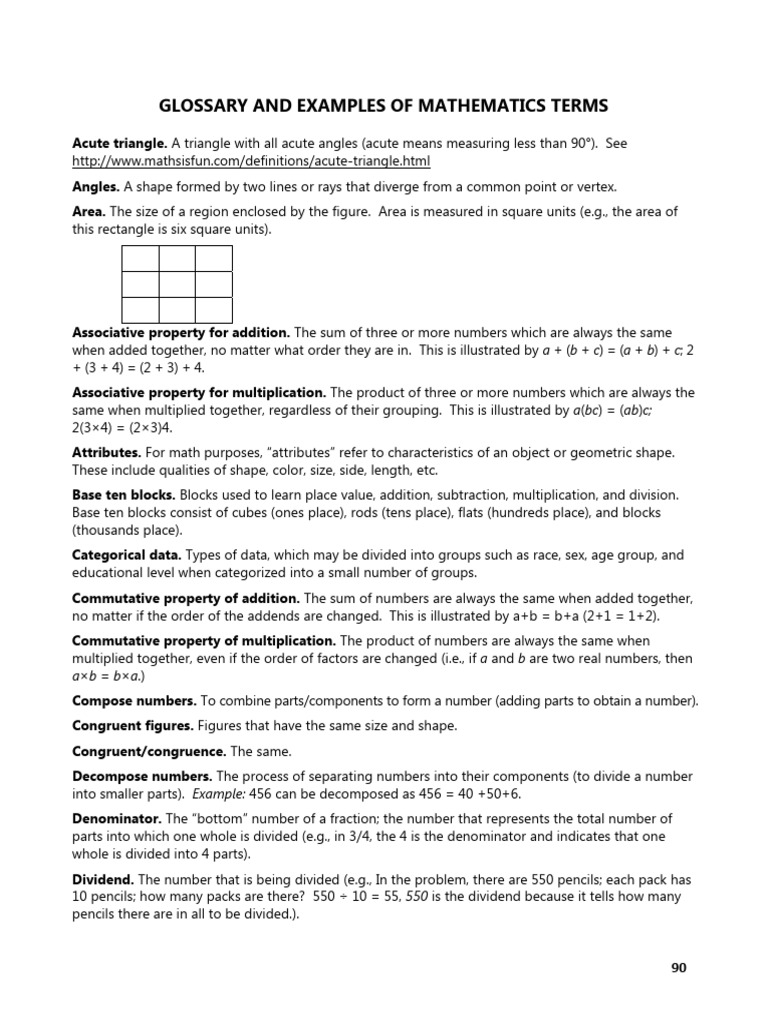 Glossary and Bibliography | PDF | Triangle | Division (Mathematics)