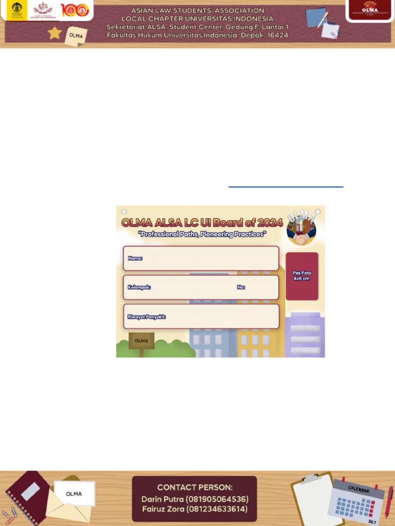 Guidelines Tugas OLMA ALSA LC UI Board of 2024 | PDF | Seni