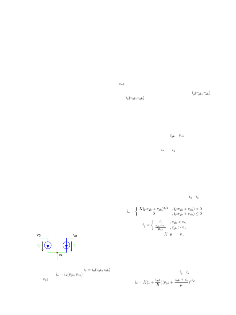 A Complete Model of A Tube Amplifier Stage | PDF | Vacuum Tube | Amplifier