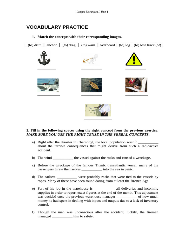 1.vocabulary Practice | PDF