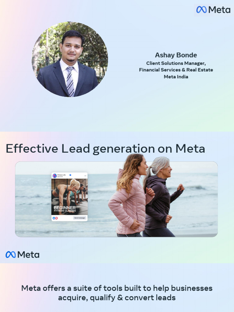 Effective Lead Generation On Meta - Ashay | PDF | Customer Relationship ...