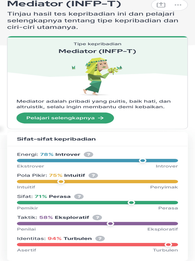 Mediator (INFP-T) 16personalities | PDF