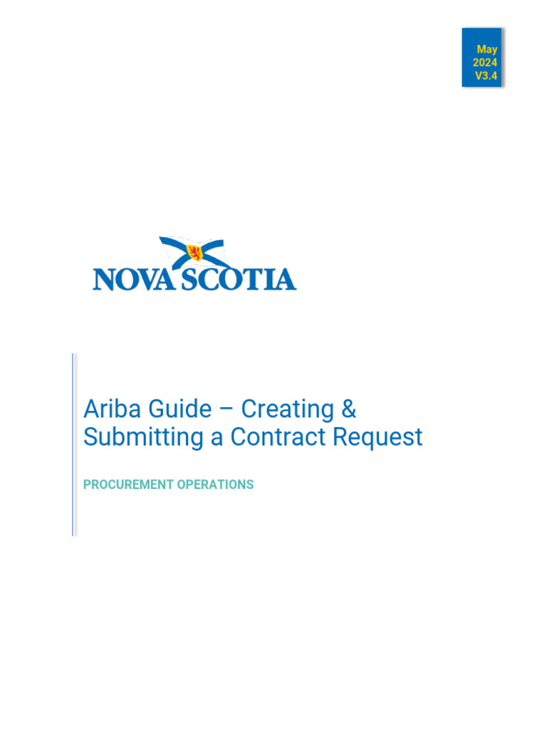 Creating & Submitting A Contract Request Guide | PDF | Specification (Technical Standard ...